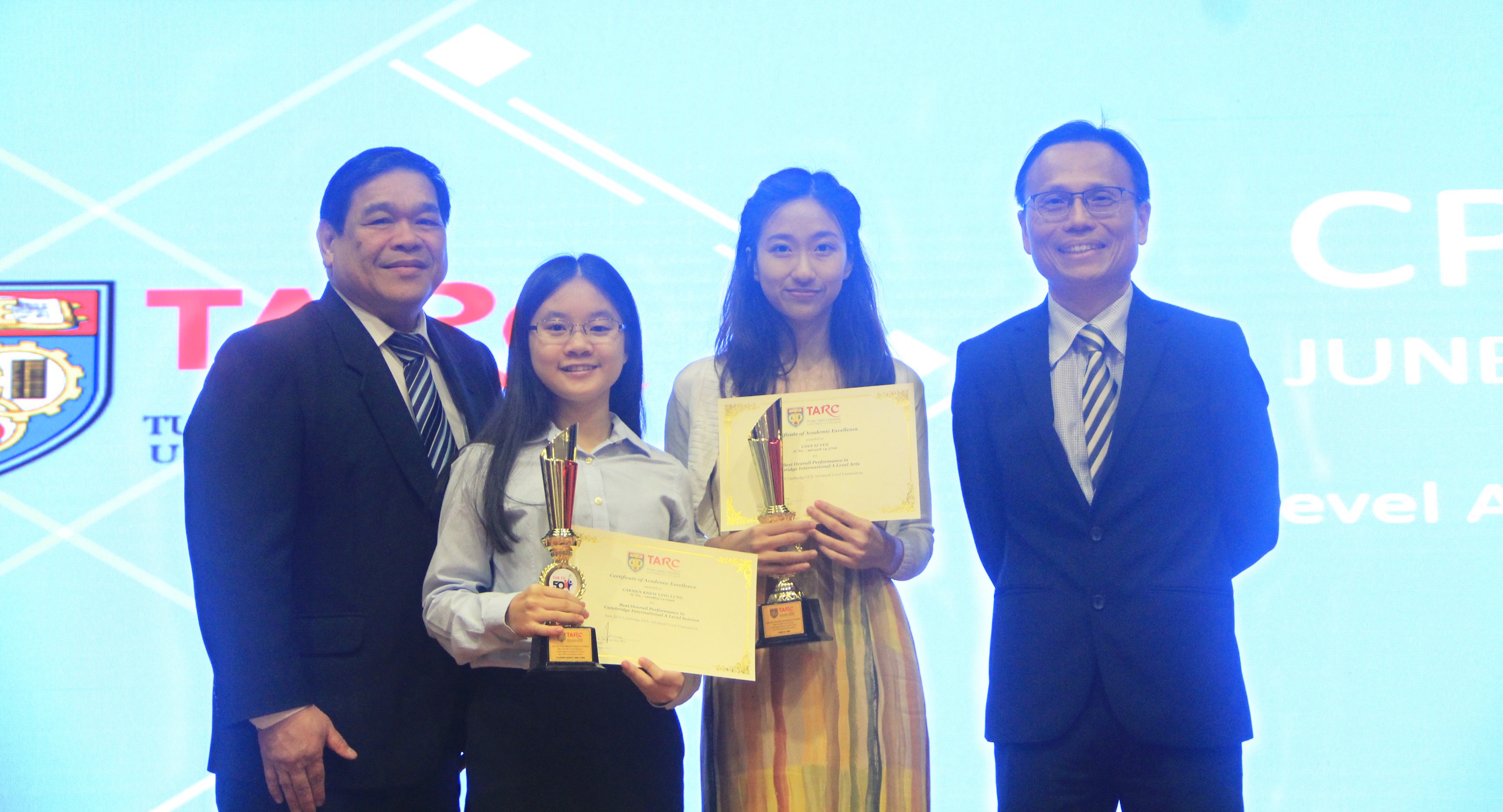 TAR UC STUDENTS DEMONSTRATE EXCELLENCE IN A LEVEL