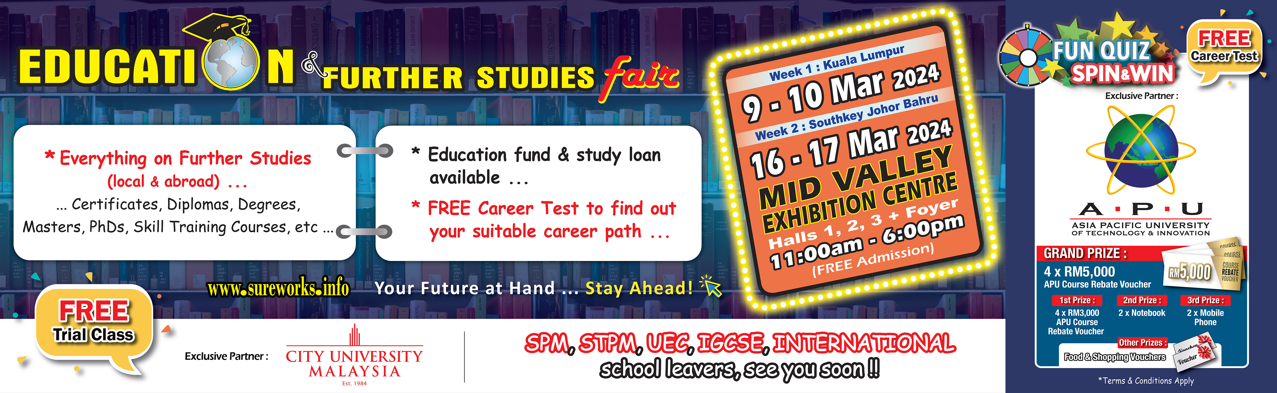 Courses, Colleges & Universities in Malaysia | Sureworks